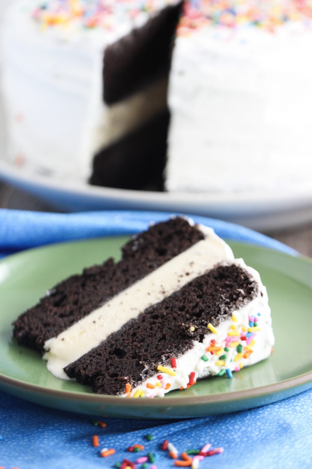 Classic Chocolate Vanilla Ice Cream Cake – Eat, Live, Run